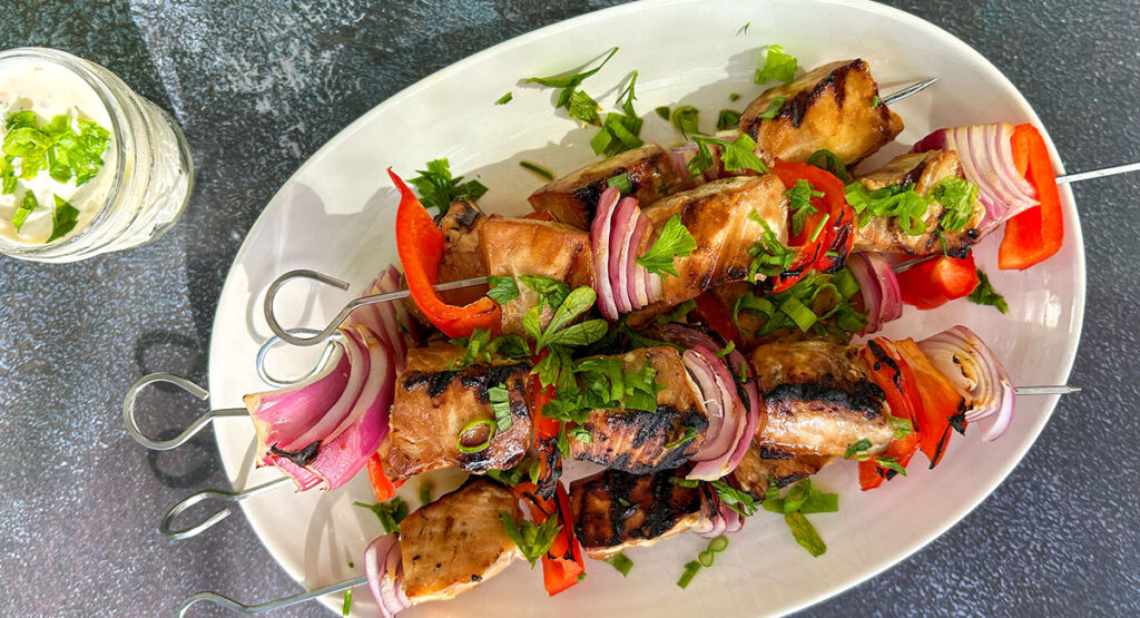 Fish Skewers - Space Coast Living Magazine